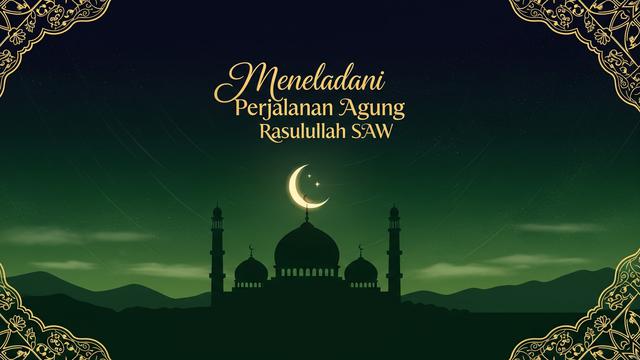 15 Contoh Poster Isra Miraj yang Menarik, Islami dan Siap Dibagikan