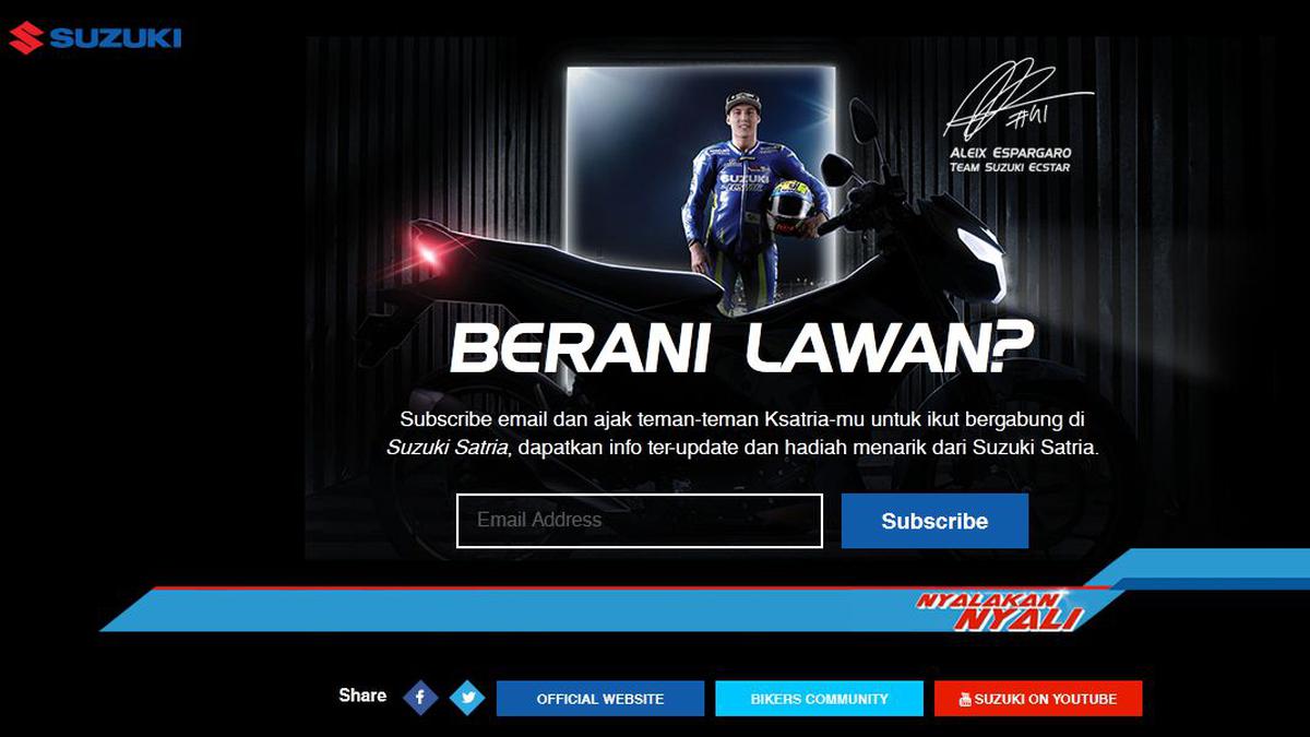 Suzuki Satria F150 Injeksi Menampakkan Diri