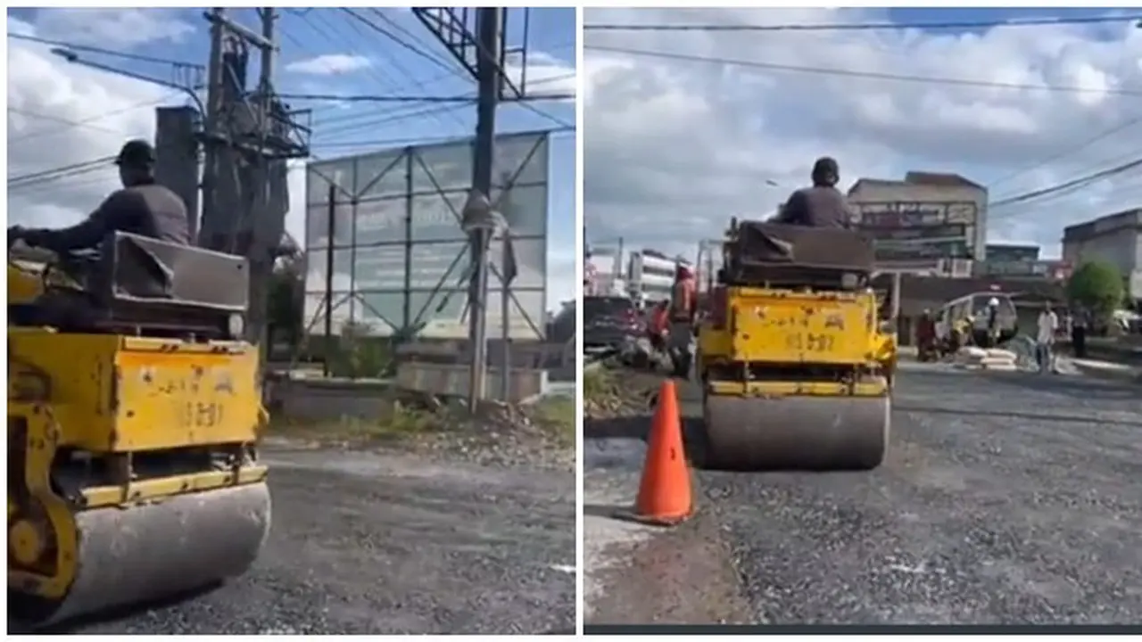 Momen Jalan di Lampung Akhirnya Dibangun Usai Dikritik Bima Yudho, Netizen: Harus Viral Dulu ...