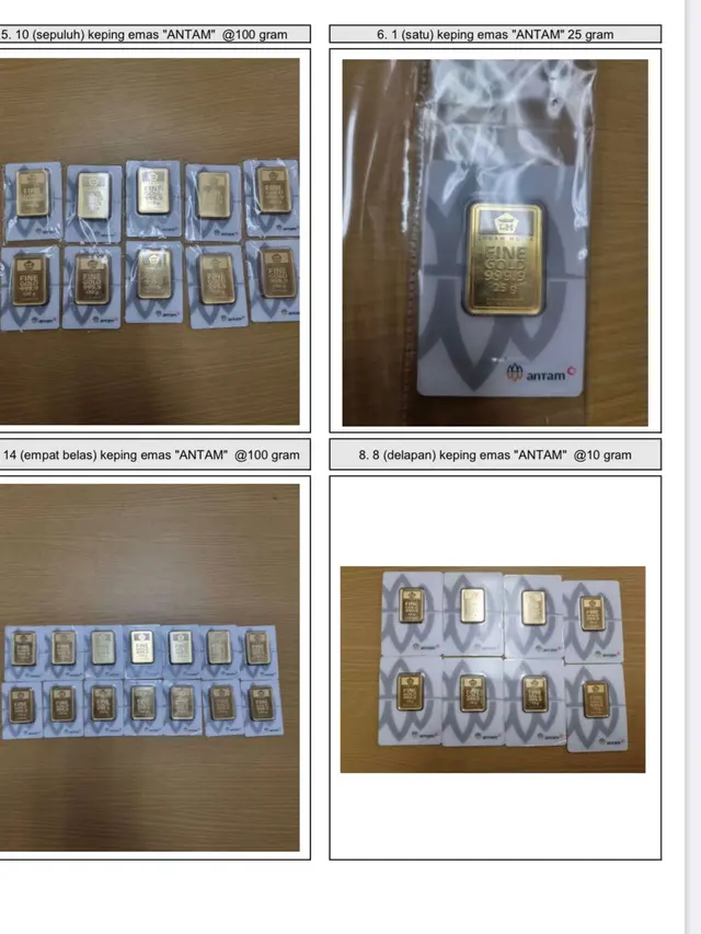 KPK Lelang Emas 2,5 Kg Hasil Rampasan Mantan Rektor Unila Karomani ...