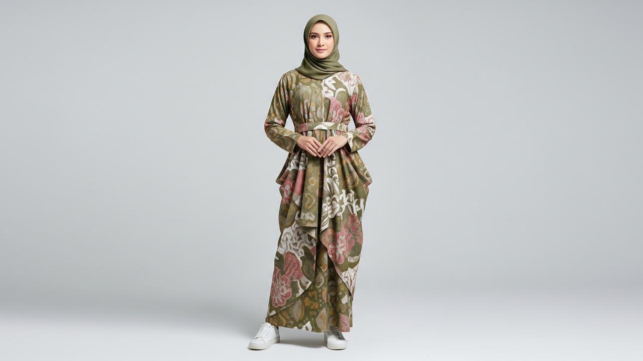 8 Model Gamis Abaya Motif Terbaru 2025, Stylish dan Syari
