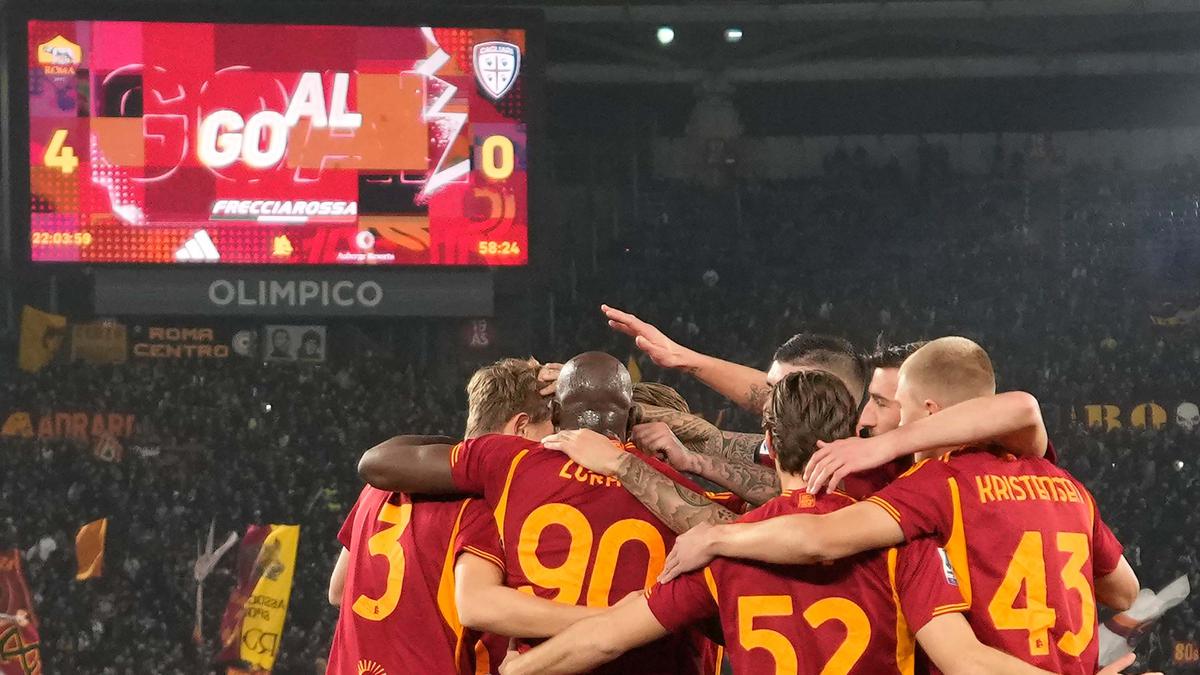 Pesta Gol AS Roma di Stadion Olimpico - Foto Liputan6.com