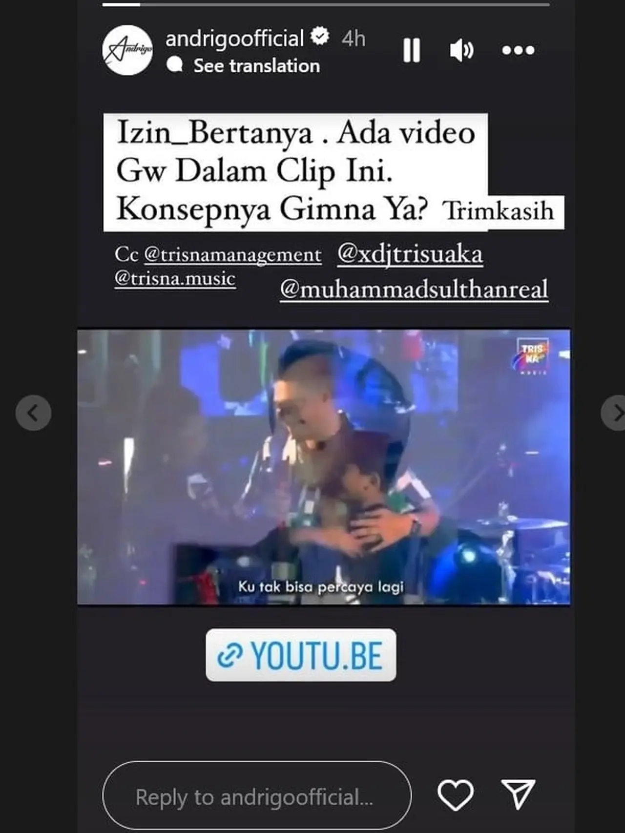 Penyanyi Andrigo Bingung Wajahnya Bisa Muncul di Video Klip Lagu Baru ...