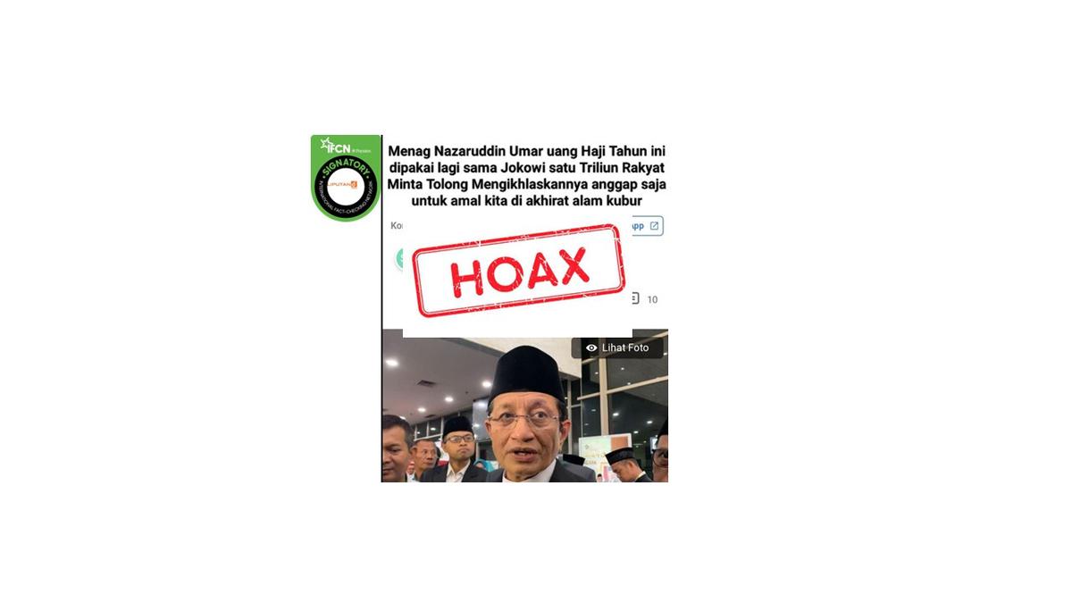 Cek Fakta: Hoaks Judul Artikel Menag Minta Rakyat Ikhlaskan Uang Haji Rp 1 Triliun yang Dipakai ...