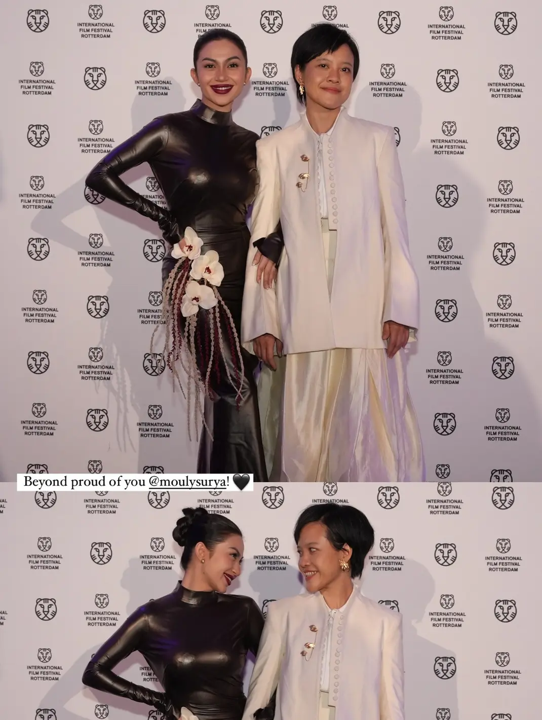 6 Potret Ariel Tatum Tampil Elegan dengan Gaun Kulit di International ...