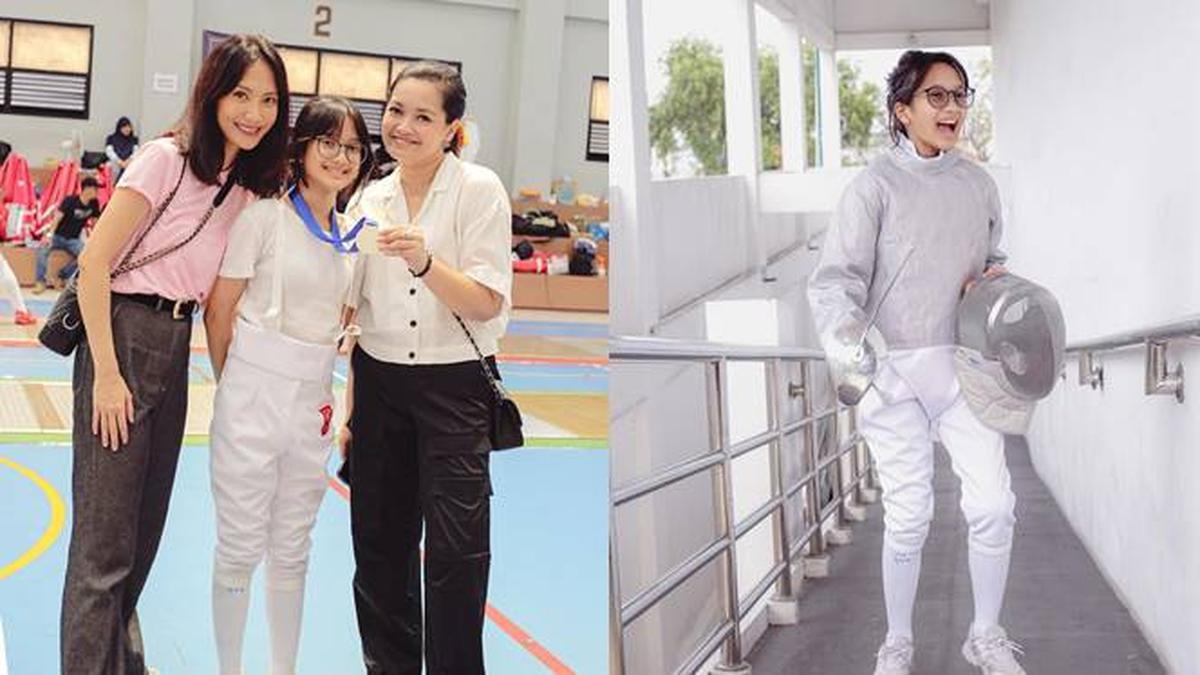 8 Pesona Abbey Putri Artika Sari Devi, Masih Kecil Sudah Jadi Atlet Anggar