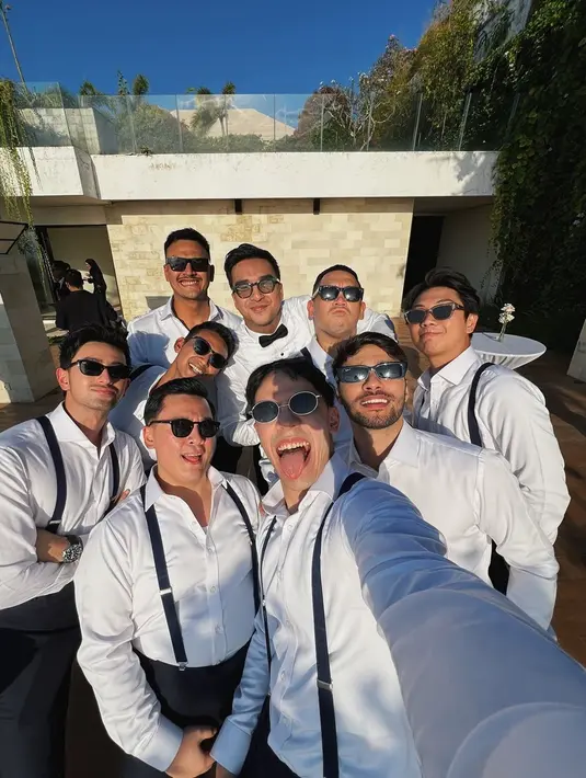 Potret Groomsmen Resepsi Nikah Ibrahim Risyad di Bali, Ada Refal Hady ...
