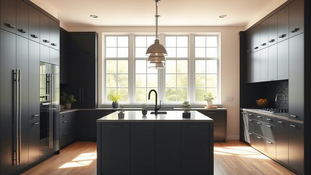 5 Inspirasi Dapur Minimalis Warna Hitam, Simpel dan Elegan