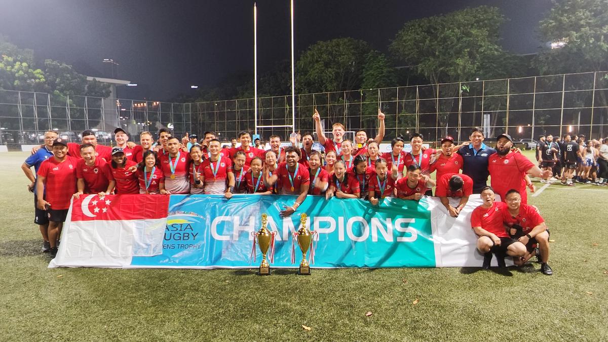 Singapura Kawinkan Gelar Asia Rugby Sevens Trophy 2022 - Bola Liputan6.com