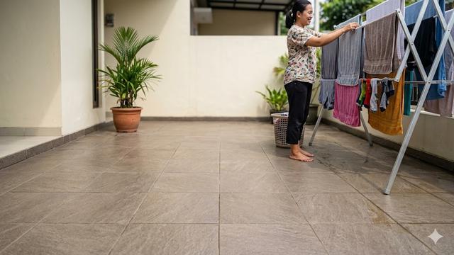 9 Jenis Lantai yang Tahan Panas untuk Area Jemur Rumah, Eksterior Jadi Awet
