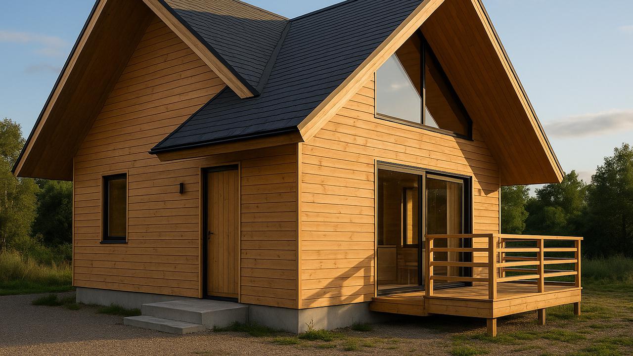 7 Desain Rumah Kayu Modern dengan Atap Unik, Perpaduan Natural dan ...