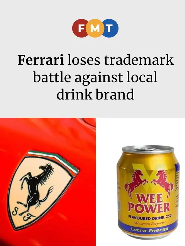 Ferrari Loses Logo Lawsuit Against Malaysian Local Beverage - English ...