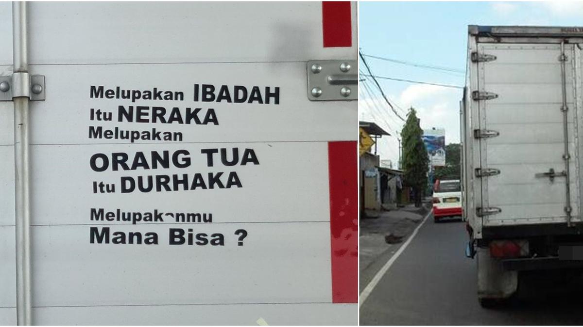 Tulisan Di Belakang Truk Lucu - Perumperindo.co.id