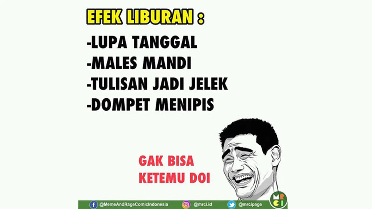 Deretan Meme Kocak Libur Telah Usai, Lucu tapi Bikin Baper - Citizen6 ...