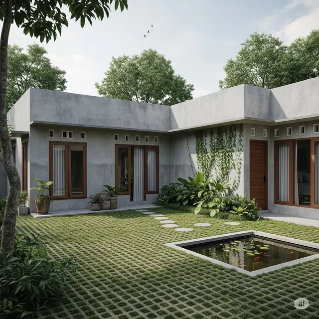 11 Desain Rumah Sederhana Halaman Luas, Solusi Hunian Nyaman dan Asri ...