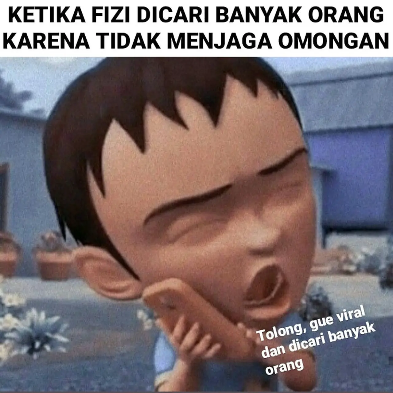 7 Meme Kelakuan Kocak Fizi 'Upin dan Upin' Ini Bikin Tepuk Jidat - Hot ...