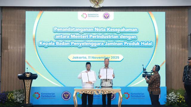 BPJPH-Kemenperin Kebut Sertifikasi Halal Produk Industri