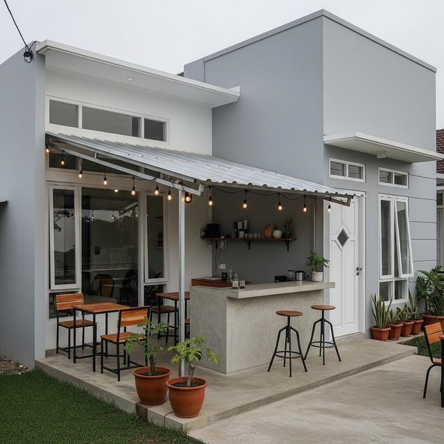 9 Ide Teras Mini ala Kafe Kekinian Tanpa Boros, Bikin Betah di Rumah