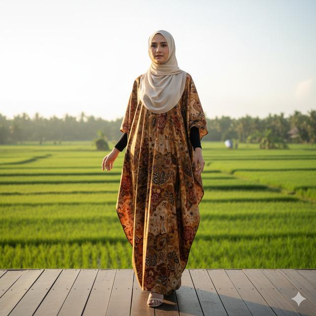 10 Model Baju Batik Syar'i Sutra Elegan, Tampil Mewah dan Berkelas di ...