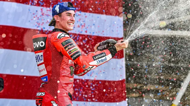 Menangkan Sprint MotoGP Amerika Serikat, Marc Marquez: Pertarungan dengan Alex dan Pecco Sangat ...