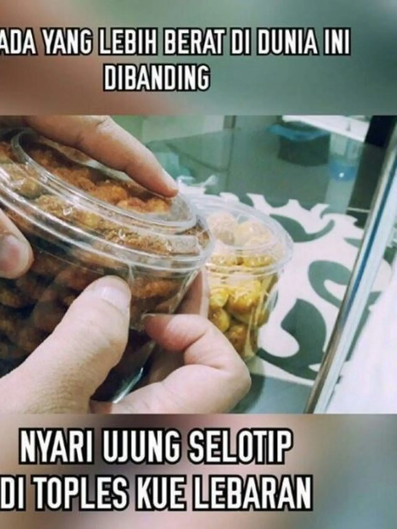 8 Meme Kue Lebaran Ini Bikin Senyum Tipis, Relate Banget - Hot Liputan6.com