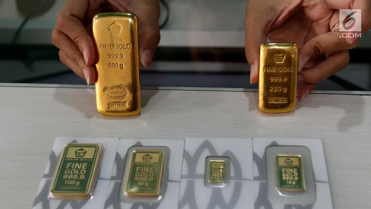 Harga Emas Antam Turun Rp 3.000 per Gram 15 Oktober 2018
