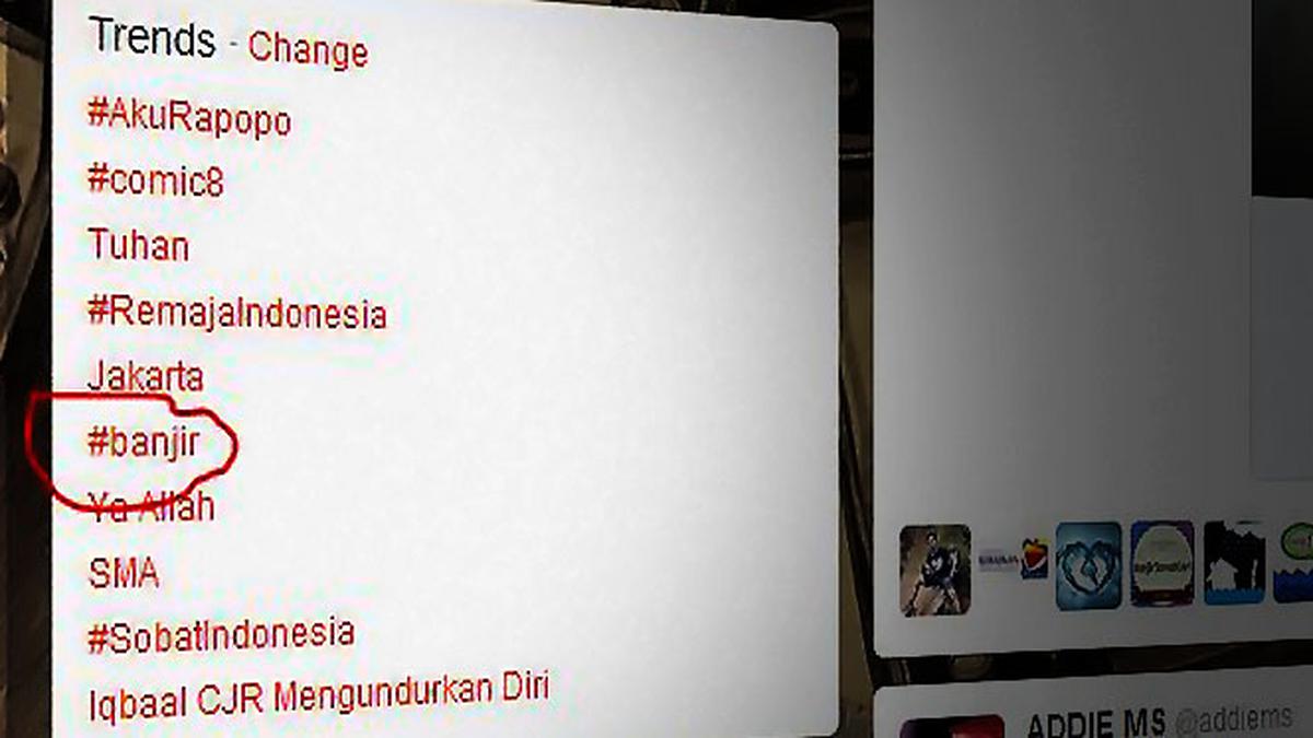#Banjir Kembali Jadi Trending Topic di Twitter - Tekno Liputan6.com