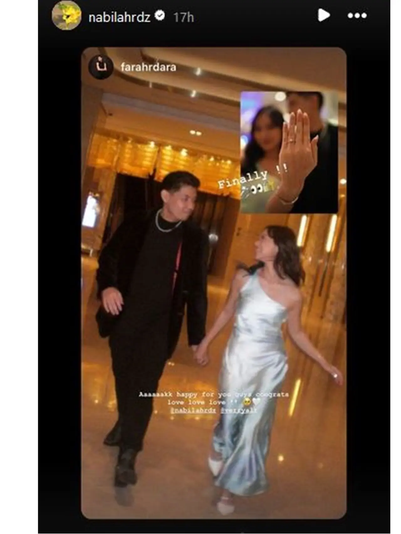 6 Potret Nabilah Adik Leon Dozan Dilamar Kekasih, Pamer Cincin di Jari Manis - Hot Liputan6.com