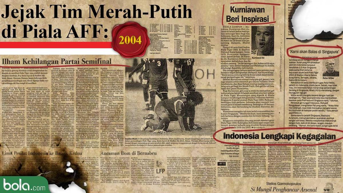 Juara Tanpa Mahkota Timnas Indonesia di Piala AFF 2004