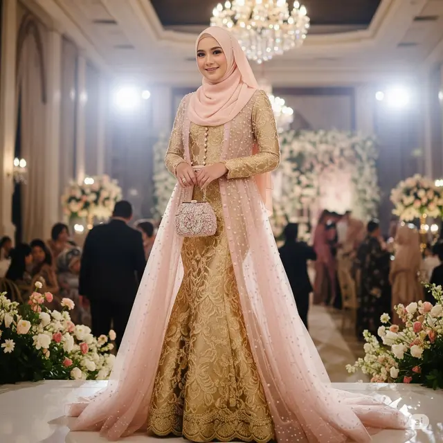 12 Model Gamis Layer Kombinasi Outer Panjang yang Elegan, Simak Tips ...