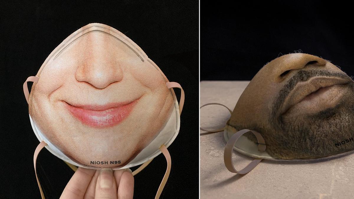 Viral Masker Unik Cegah Covid-19, Bentuknya Mirip Wajah