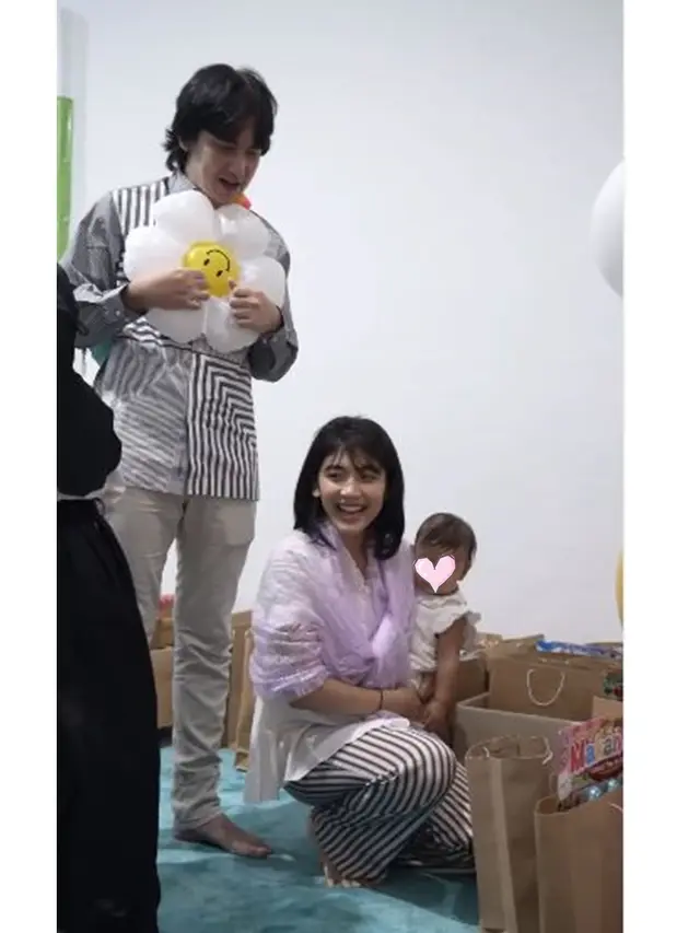 6 Potret Adipati Dolken dan Canti Tachril Rayakan Ultah Pertama Anak ...