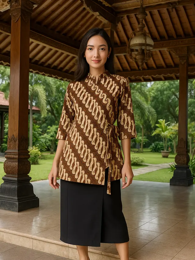 7 Model Tunik Batik Tali Samping Terbaru untuk Tampil Anggun - Hot ...