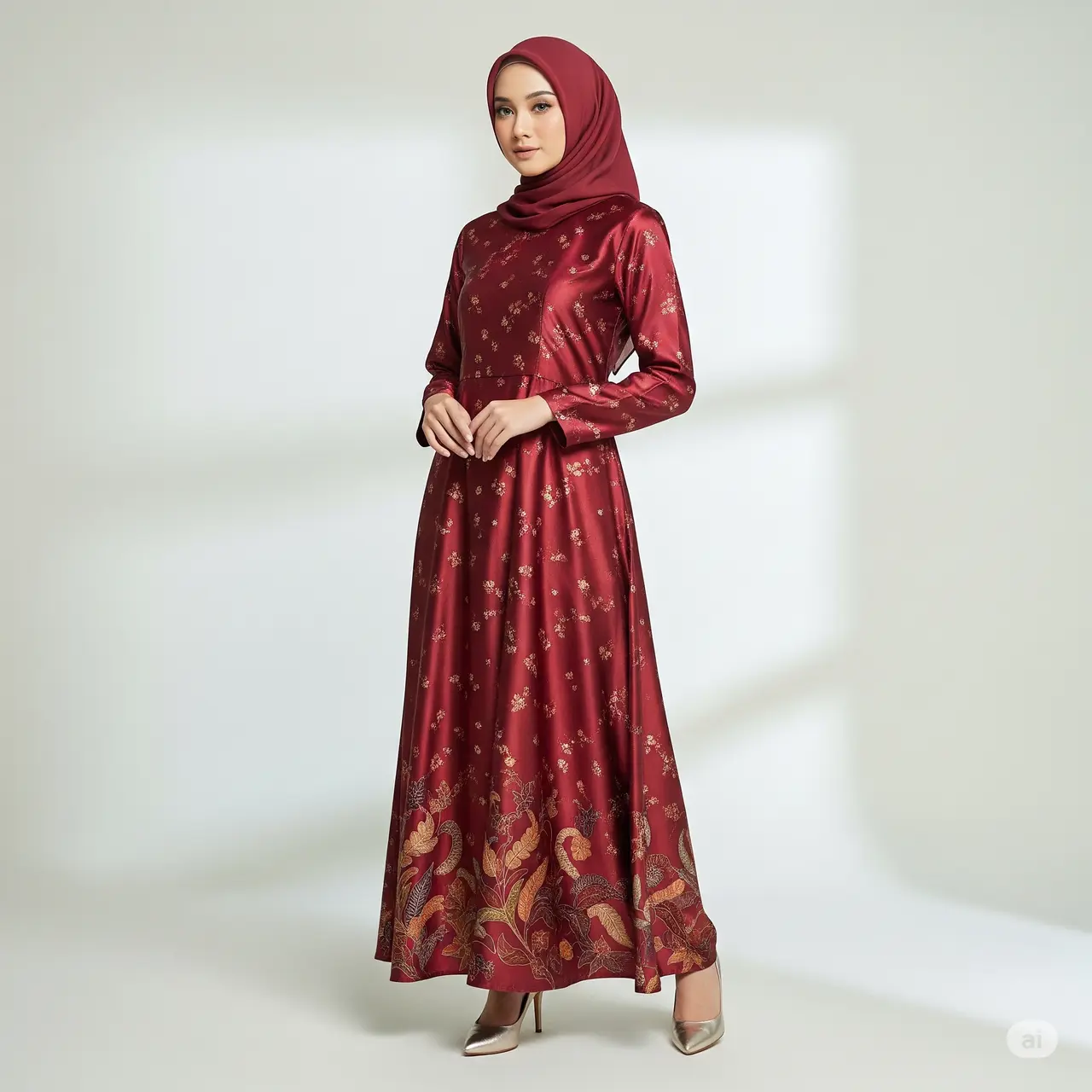 15 Model Gamis Batik Elegan dan Mewah untuk Tampil Menawan di 2025 ...