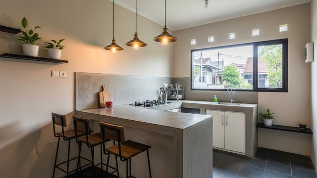8 Model Meja Bar Dapur Minimalis, Bagus untuk Rumah KPR