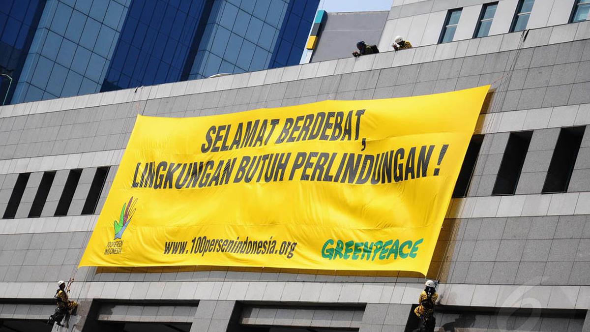 Pemanjat Dinding Ini Ingatkan Capres - Foto Liputan6.com