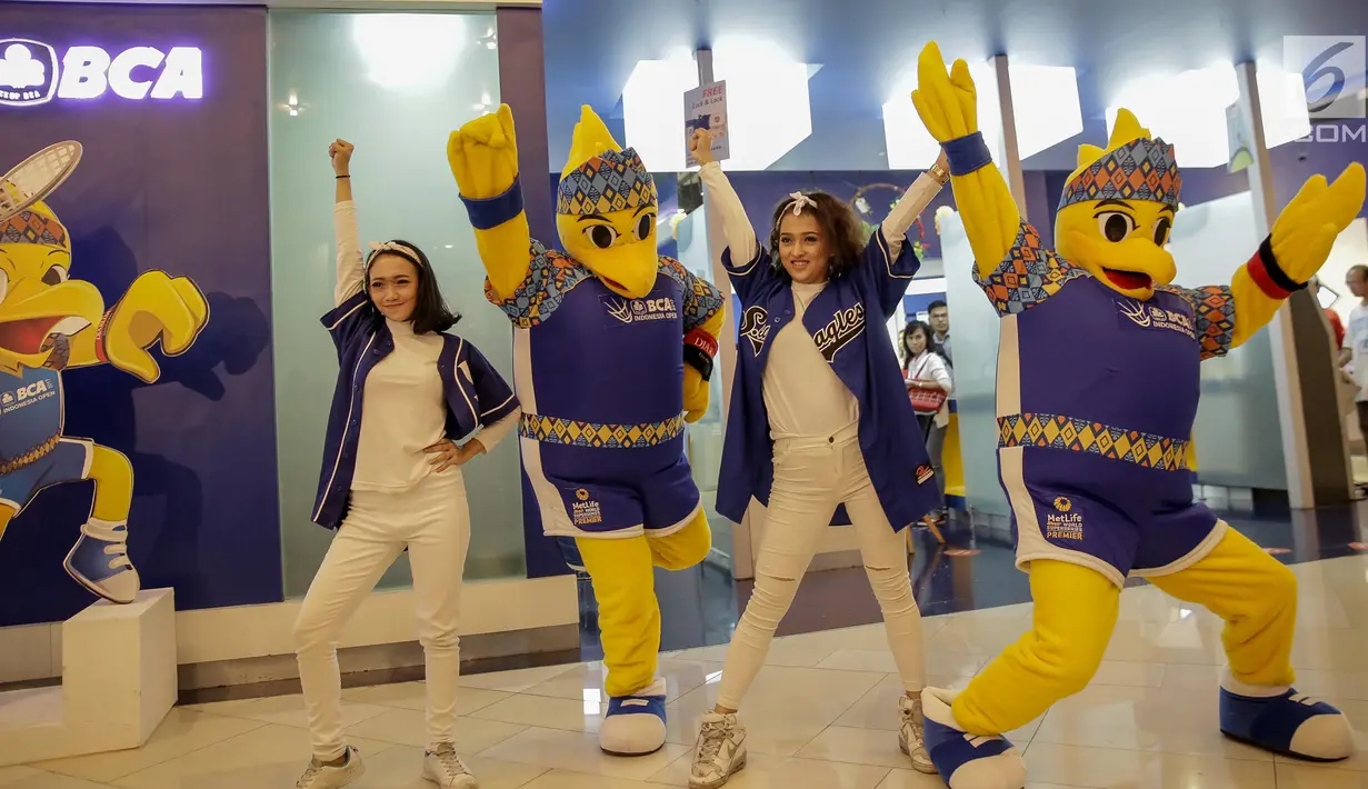 Jelang Indonesia Open 2017, Maskot BIO Sapa Masyarakat Jakarta - Foto ...