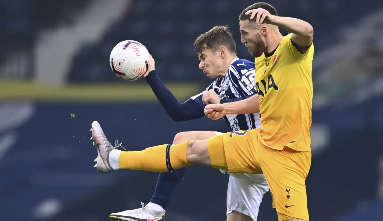 FOTO: Gol Tunggal Harry Kane Menangkan Tottenham atas WBA - Foto Liputan6.com