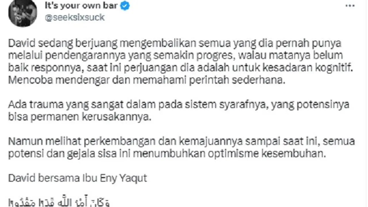 David Ozora Alami Trauma Mendalam pada Sistem Syaraf Potensi Kerusakan Permanen, Jonathan ...