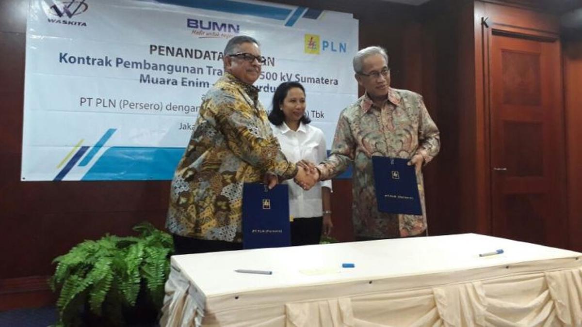 PLN dan Waskita Karya Bangun Tol Listrik Muara Enim-New Aurduri ...