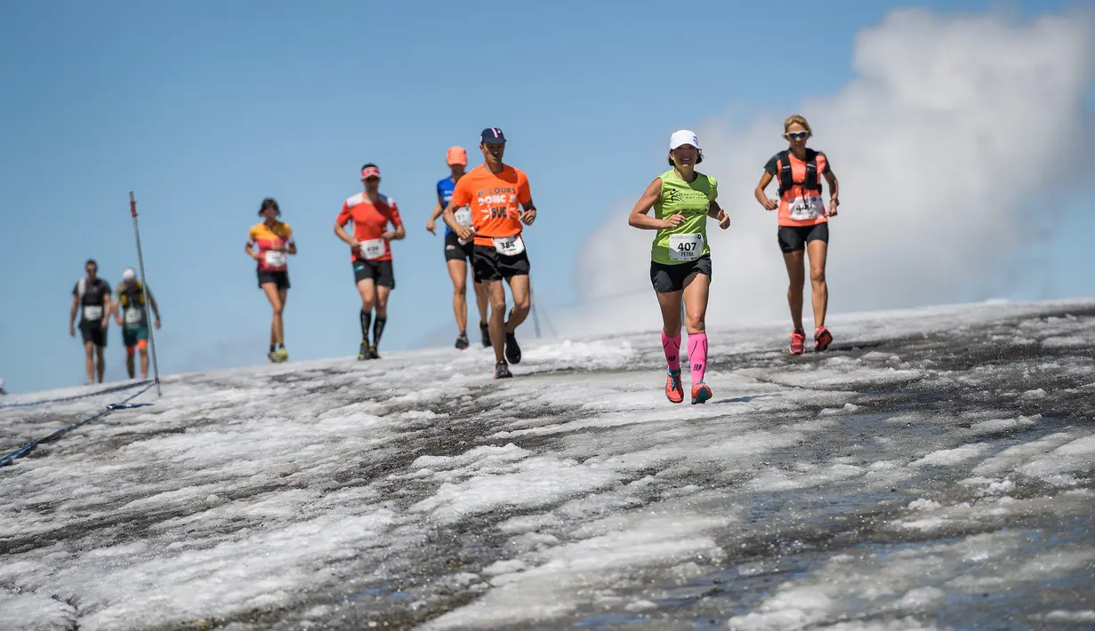 PHOTO: Glacier 3000 Run and Marathon, Lomba Lari Lintasi Pegunungan ...