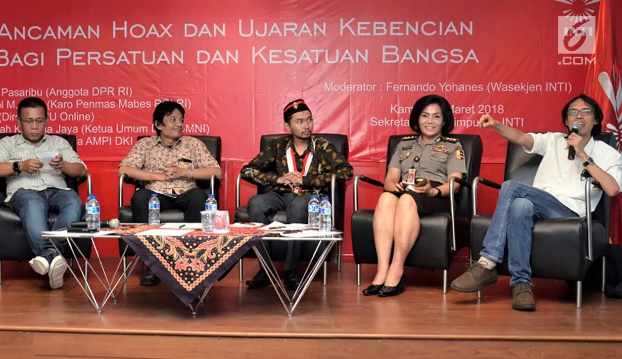 FOTO: Bahas Ancaman Hoax dan Ujaran Kebencian Bagi Persatuan dan Kesatuan Bangsa - Foto Liputan6.com