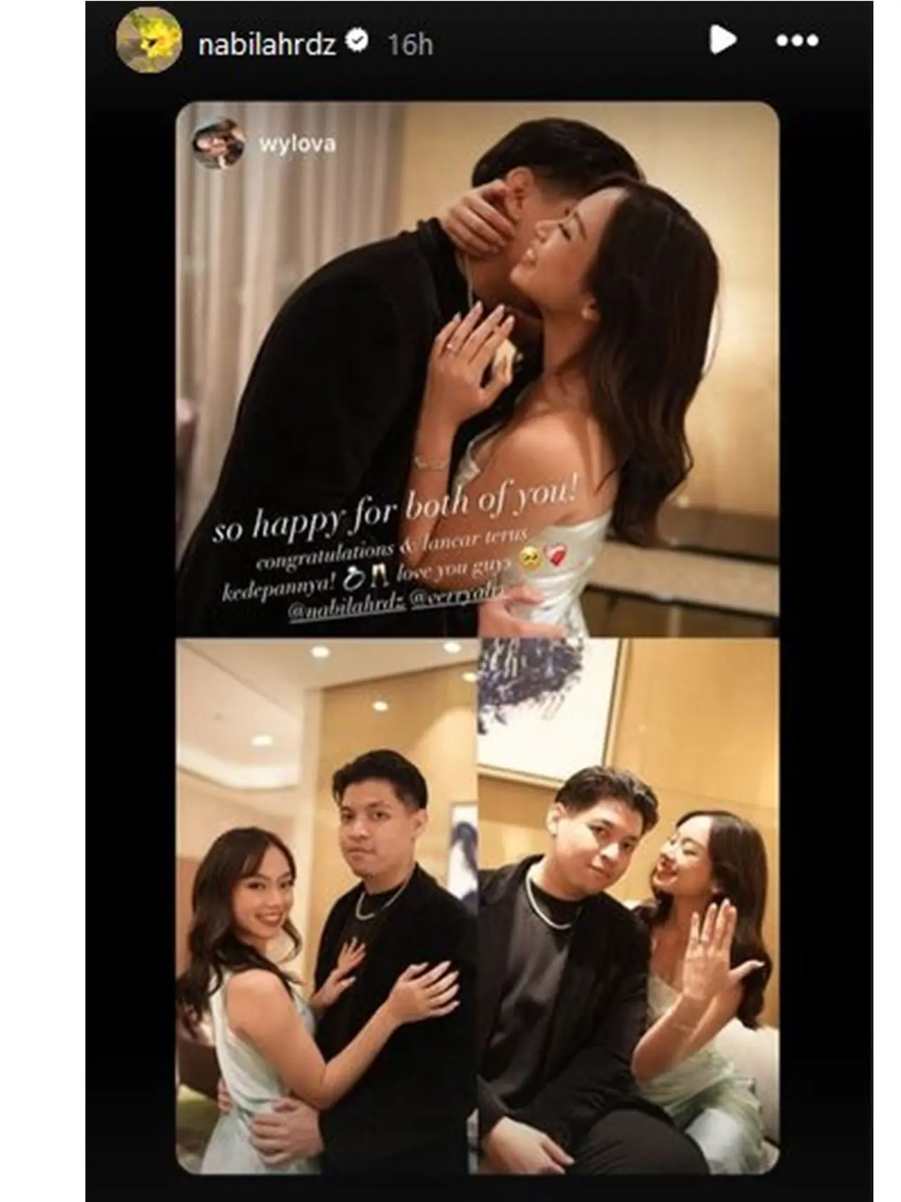 6 Potret Nabilah Adik Leon Dozan Dilamar Kekasih, Pamer Cincin di Jari ...