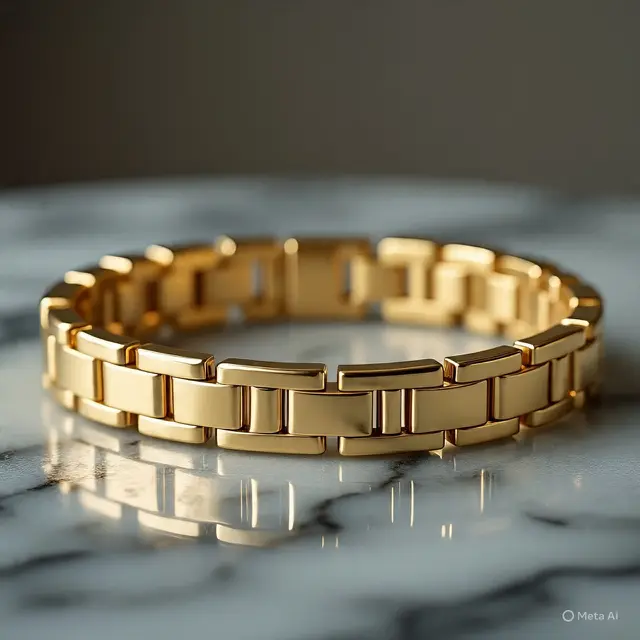 9 Gelang Emas Model Rantai Jam yang Lagi Tren 2025, Tampil Mewah Tiap ...