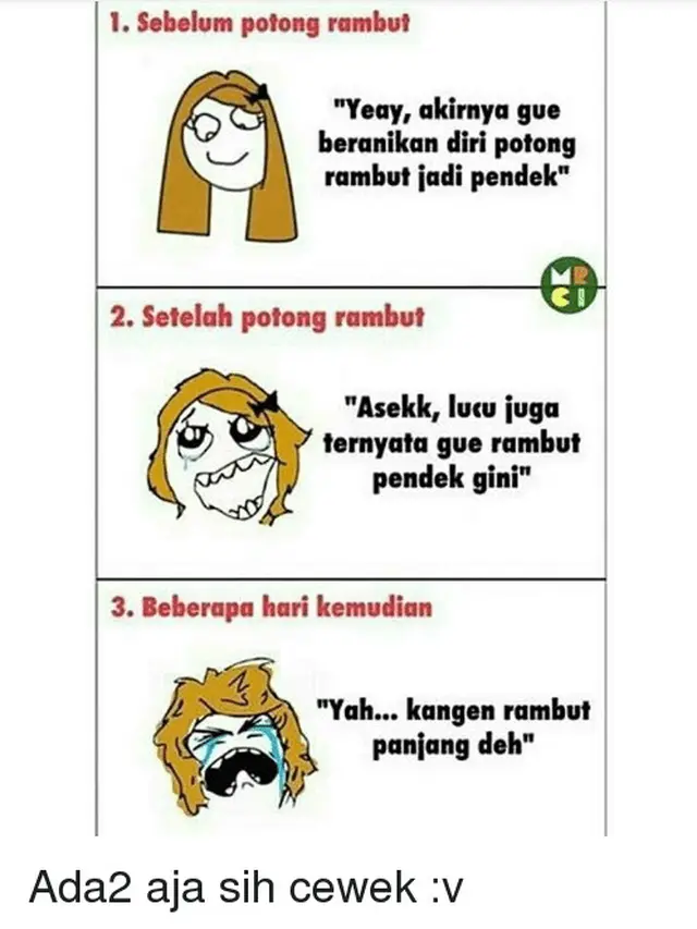 6 Meme Ekspektasi dan Realita Cewek Usai Potong Rambut Ini Bikin Kesal ...