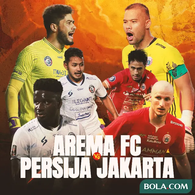 Duel Antar Lini Arema vs Persija di BRI Liga 1: Pertahanan dan Lini Depan Tim Tamu Lebih Bagus ...