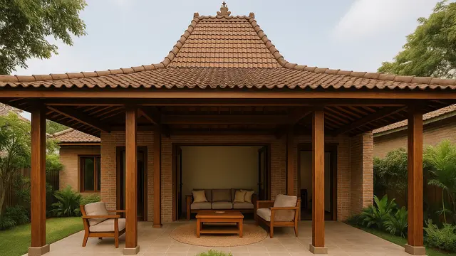 7 Model Rumah Joglo Modern Klasik 1 Lantai, Perpaduan Tradisi dan ...