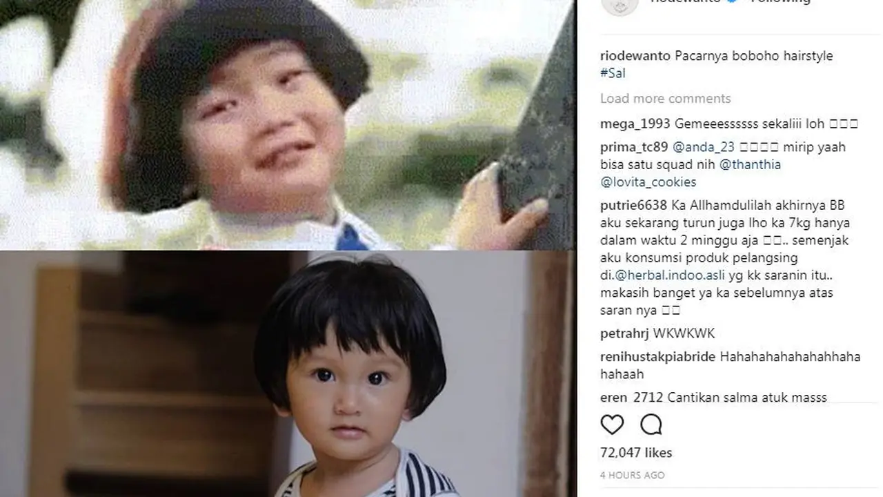 Putri Rio Dewanto Mirip Pacar Boboho? - ShowBiz Liputan6.com