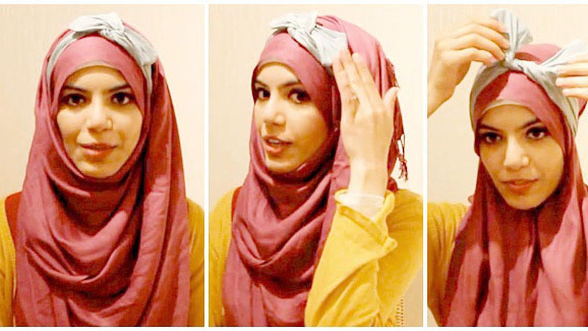 Tutorial Hijab Menutup Dada Dengan Bandana Pita