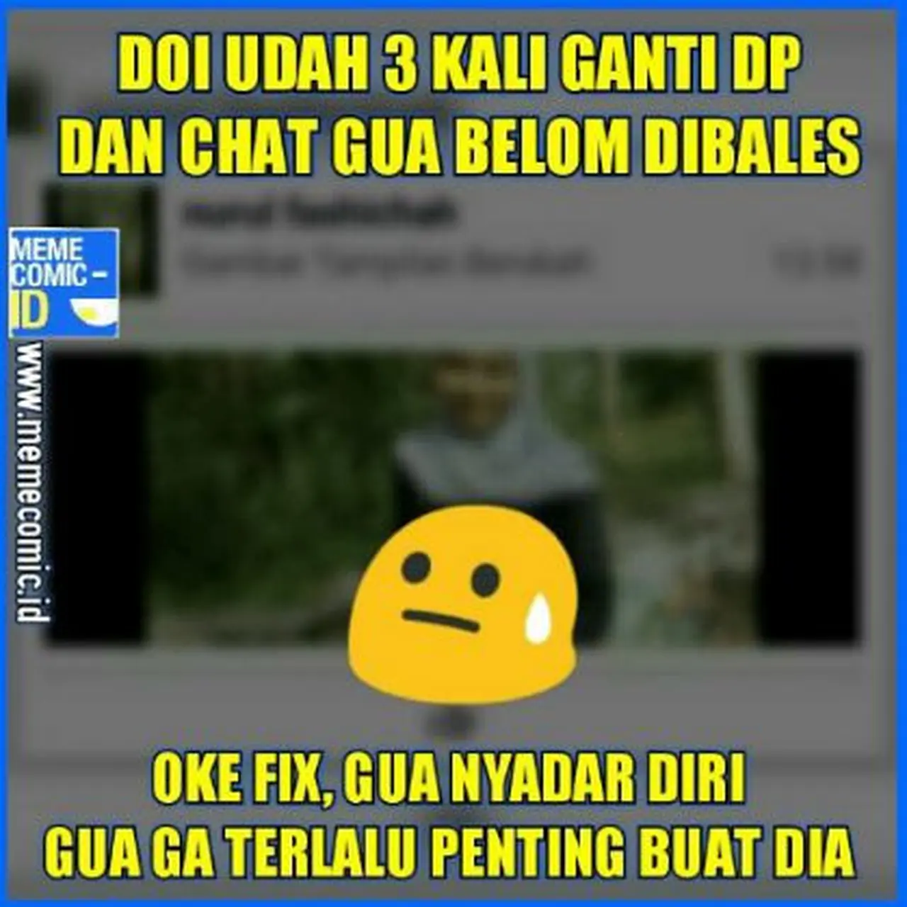 6 Meme Sedih Susahnya Buat Lanjut Chattingan dengan Gebetan Ini Bikin ...